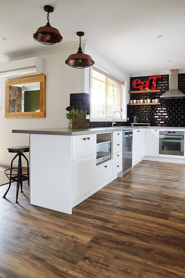 House Rules charity home kitchen a hit for Steve & Tiana - Caesarstone ...